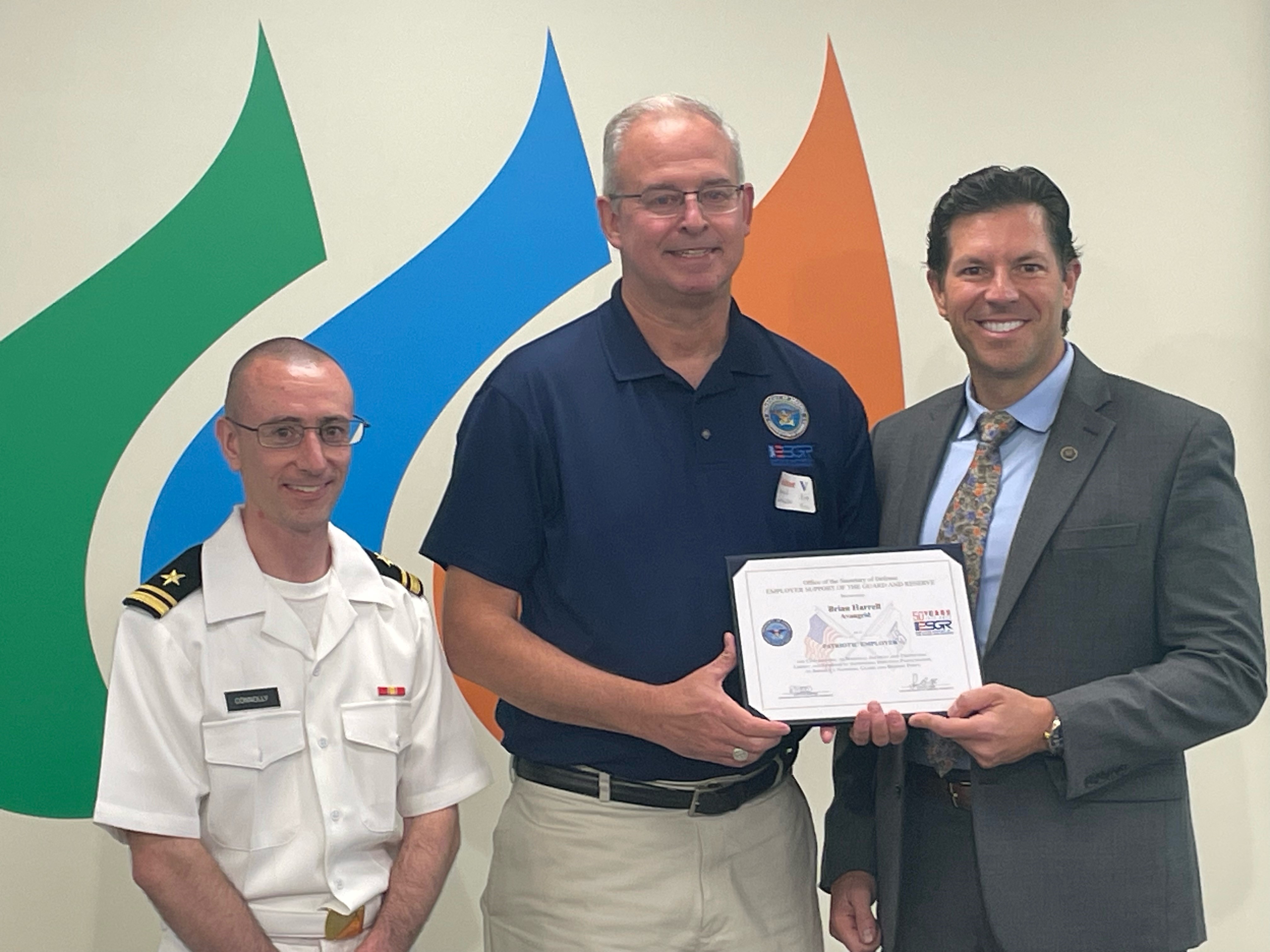 Avangrid’s Brian Harrell and Steven Hersem Receive Patriot Award - Avangrid